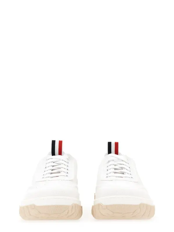 Thom Browne Cotton Canvas Low Top Sneaker
