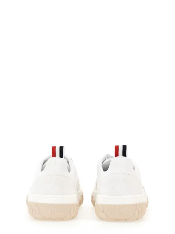 Thom Browne Cotton Canvas Low Top Sneaker