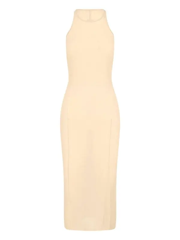Miu Miu Midi Dress - Beige