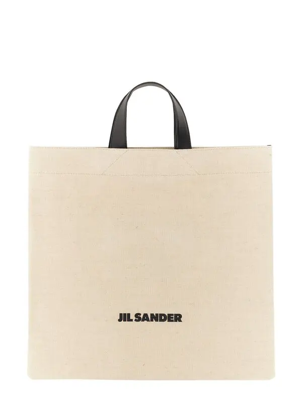 JIL SANDER Medium Tote Bag - Beige
