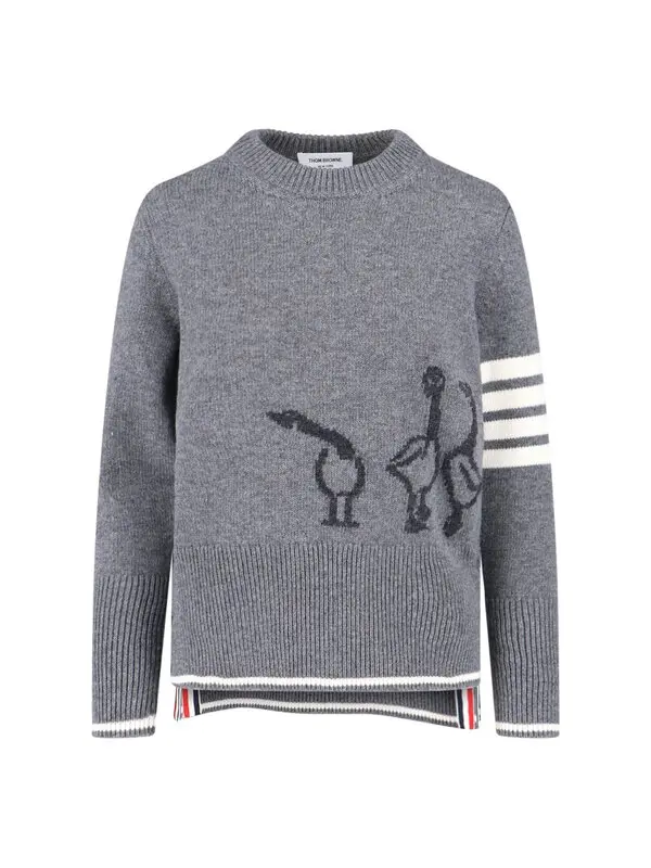 Thom Browne Geese 4-bar Sweater