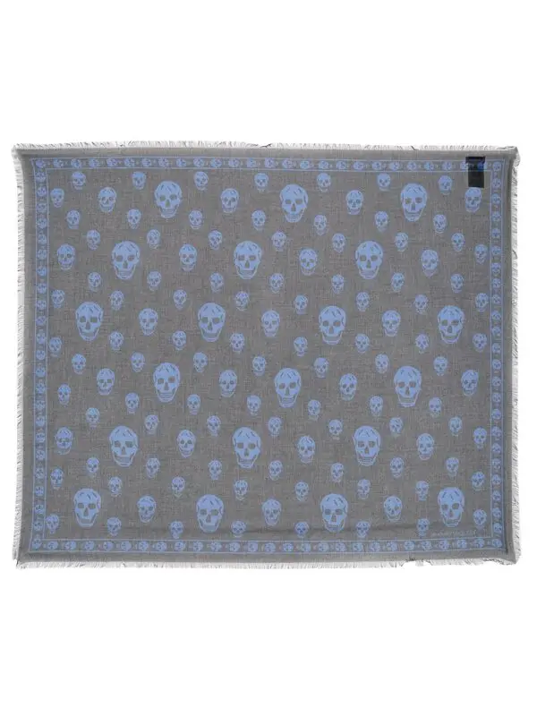 Alexander McQueen Classic Skull Scarf - Black