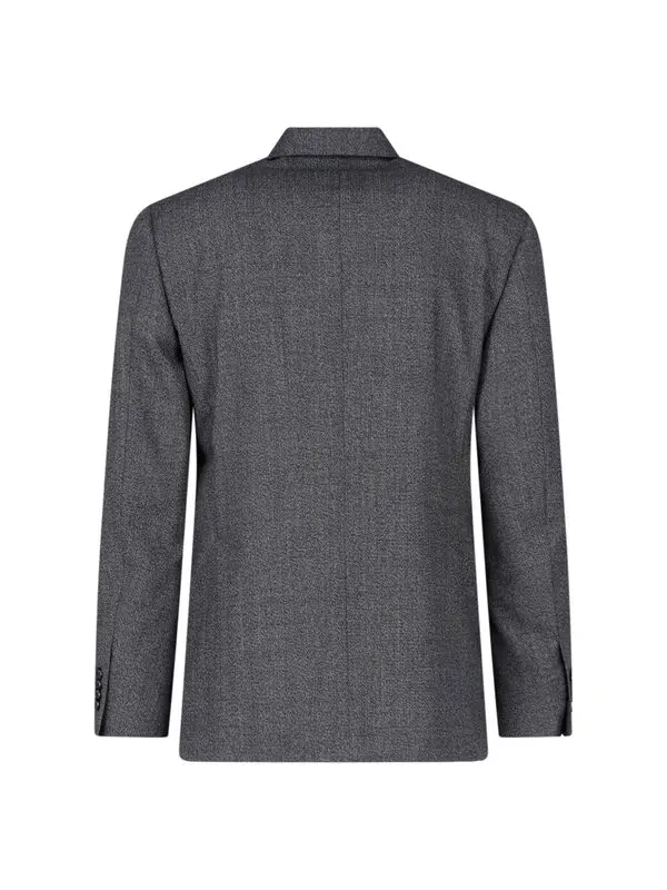 Cesare Attolini Tagliatore Virgin Wool Double-breasted Suit - Gray