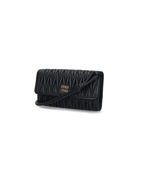 Miu Miu Crossbody Wallet - Black