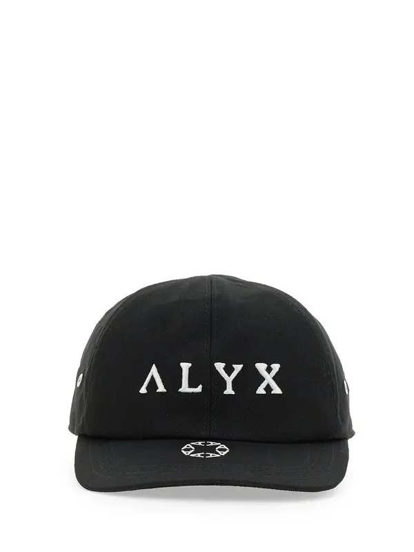 1017 Alyx 9sm Baseball Hat With Embroidered Logo - Black