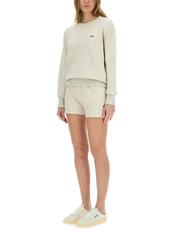 AUTRY Sweatshirt Shorts - Beige