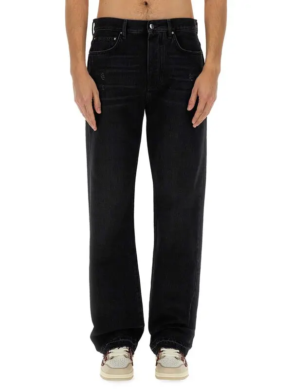 Amiri Straight Leg Jeans - Black