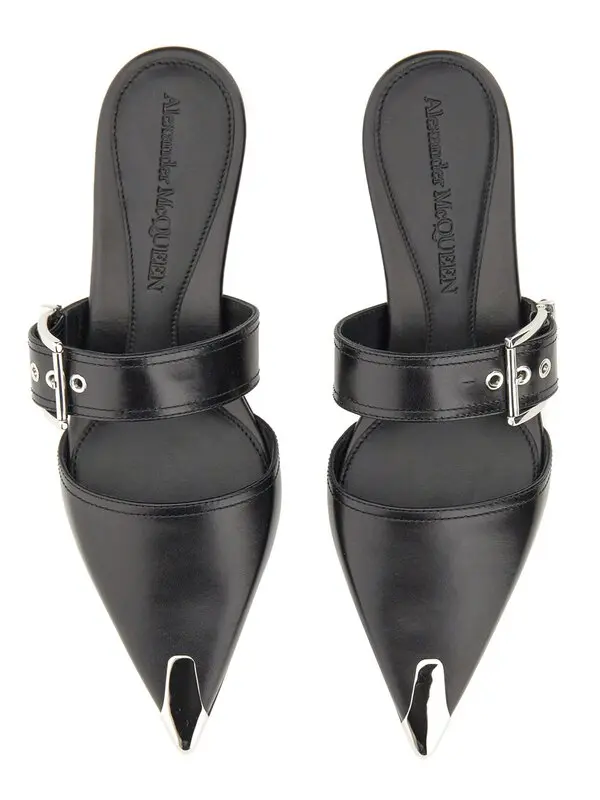 Alexander McQueen Mule Punk - Black