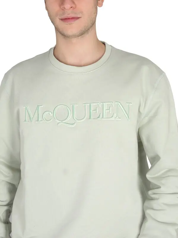Alexander McQueen Sweatshirt With Logo Embroidery