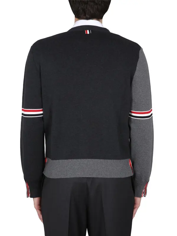 Thom Browne V-neck Cardigan - Grey