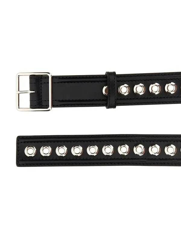 Alexander McQueen Eyelet Embellished Belt