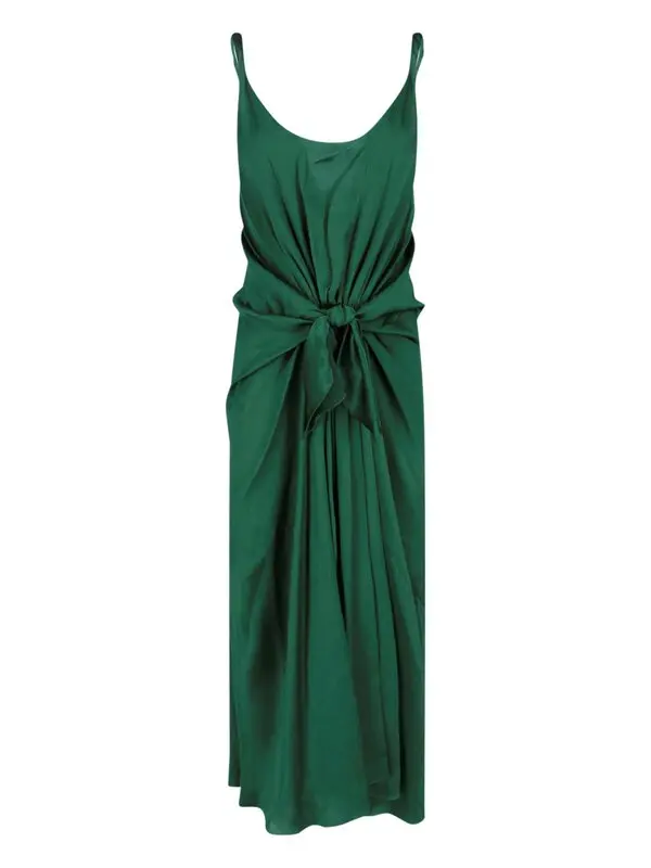 Ermanno Scervino Silk Midi Dress - Green