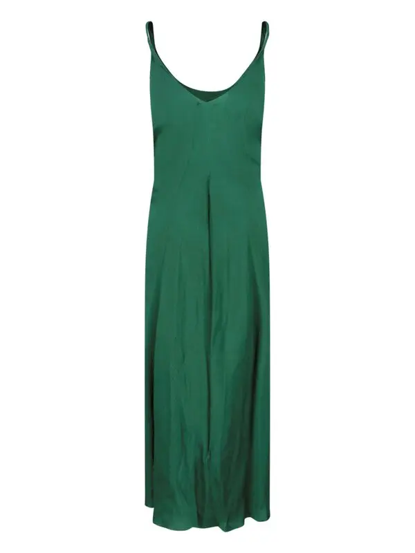 Dolce & Gabbana Silk Midi Dress - Green | Editorialist