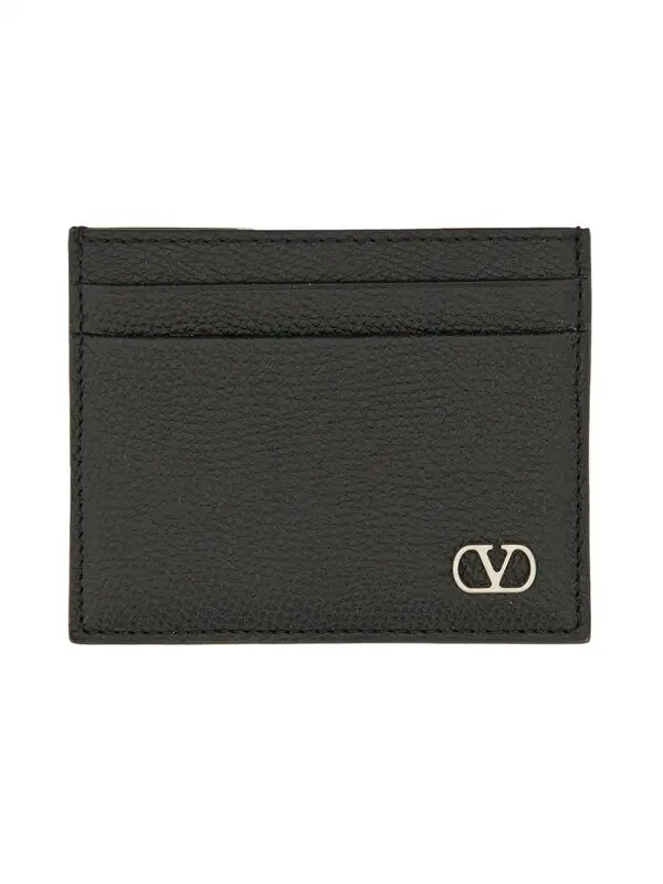 Valentino Garavani Vlogo Signature" Card Holder - Black