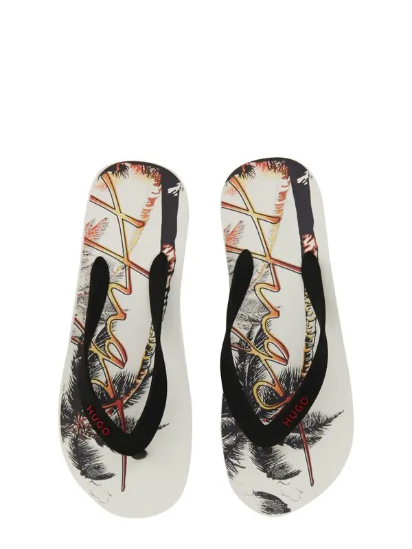Hugo Printed Slide Sandal