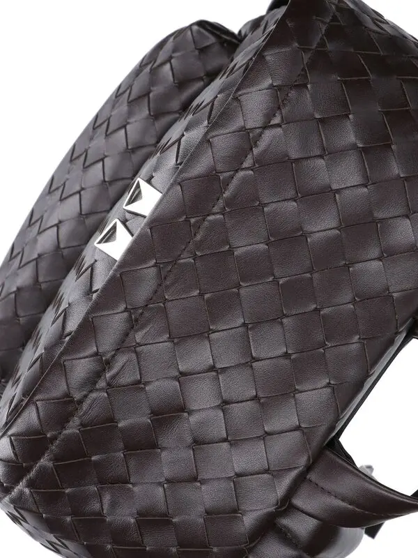 Bottega Veneta Intrecciato Leather Backpack - Brown