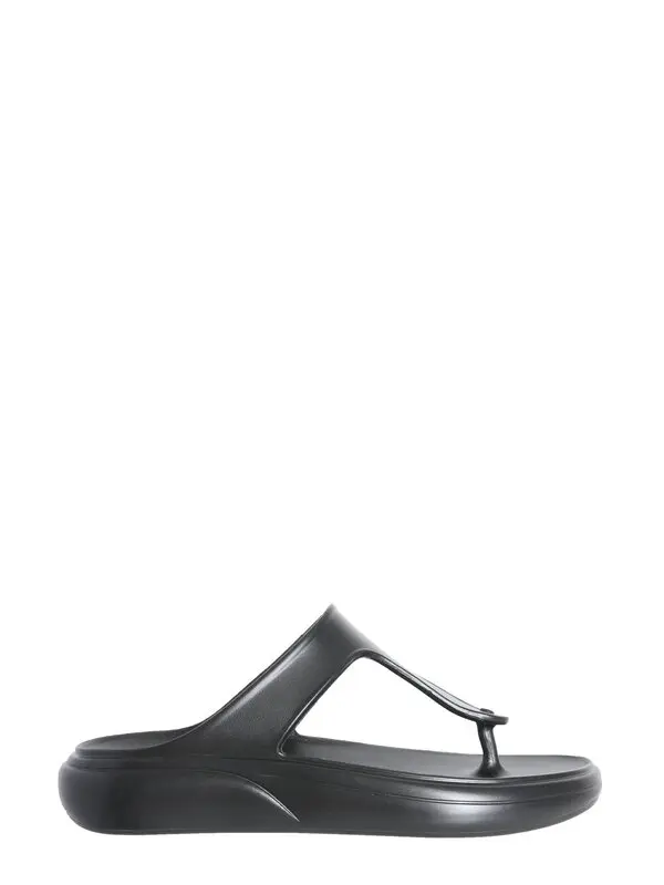 STUART WEITZMAN Stuflex T-strap Slides - Black