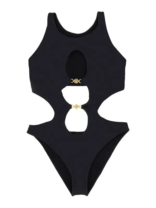 Versace Jellyfish One-piece Swimsuit - Black