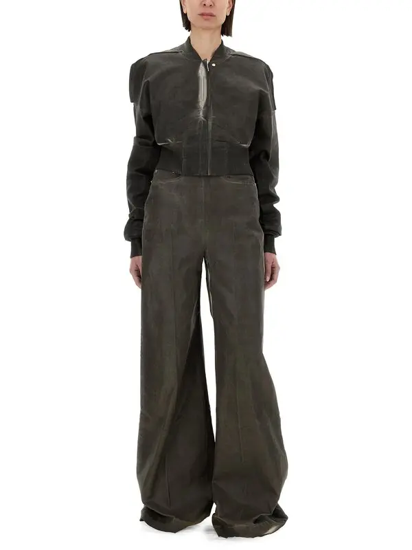 Rick Owens Dirt Cooper' Denim Pants - Grey