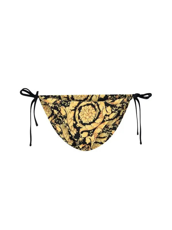 Versace Baroque Print Bikini Bottom - Gold