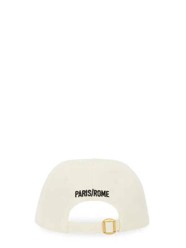 Valentino Garavani Baseball Cap With Embroidery - Ivory
