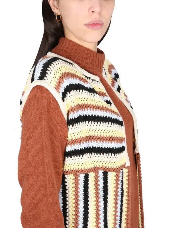 ALYSI Long Striped Vest