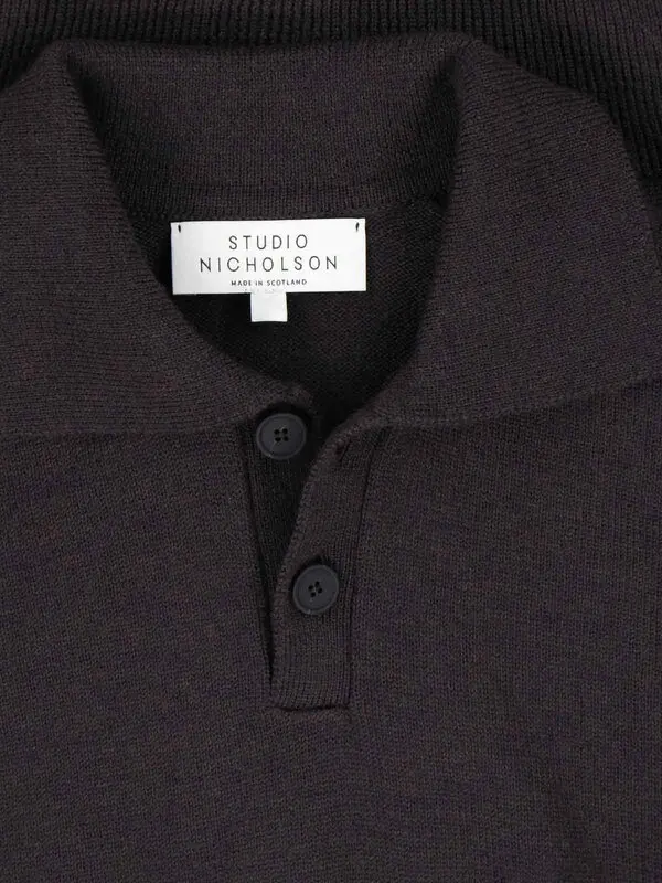 Studio Nicholson Merino Wool Polo Sweater