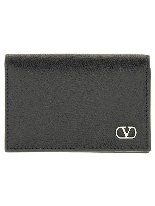 Valentino Garavani Vlogo Signature" Wallet - Black