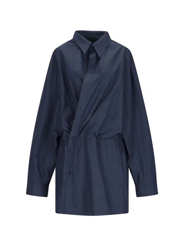 Attico Mini Chemisier Dress - Blue