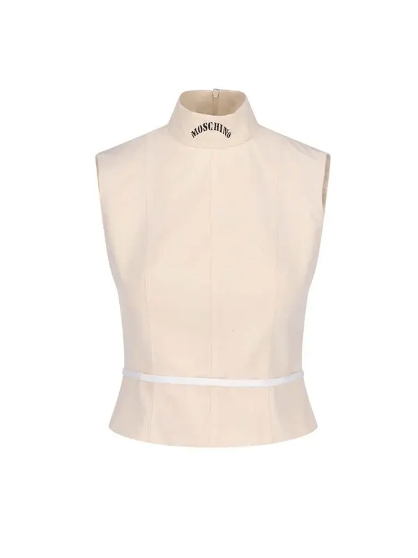 Moschino Cotton Garbardine Top