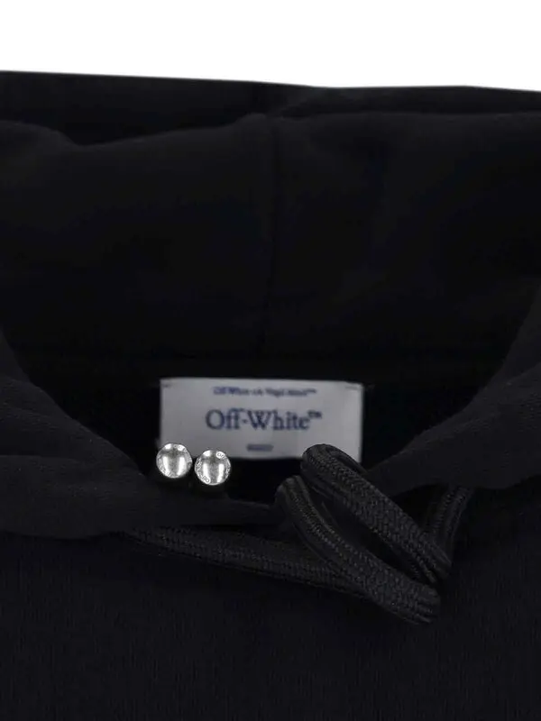 Off-White Run Arrow Skate Hoodie - Black