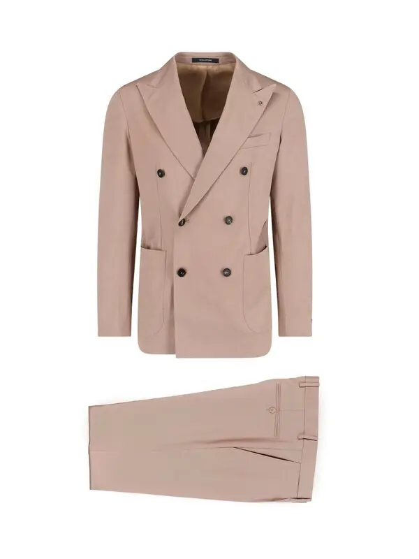 Aspesi Double-breasted Suit - Taupe