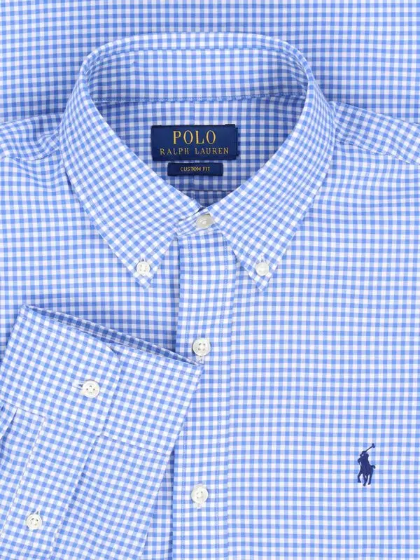 Polo Ralph Lauren Check Logo Shirt - Blue