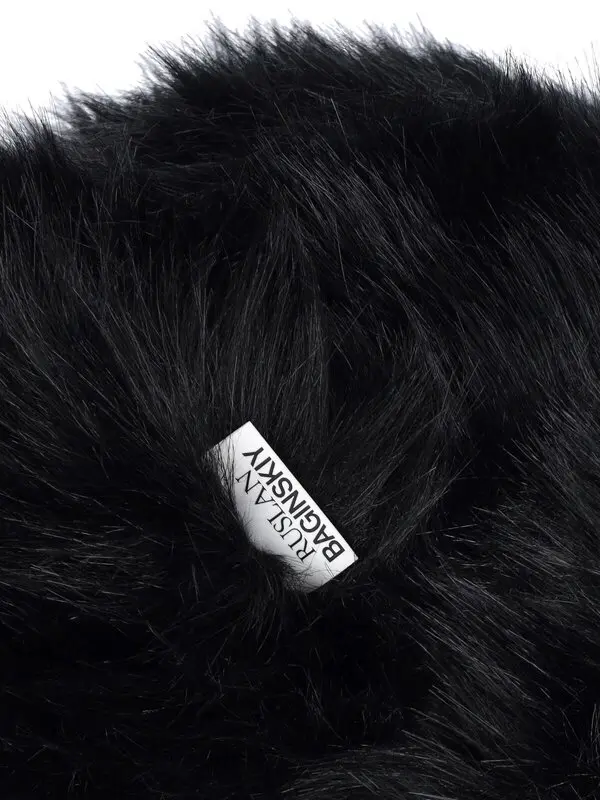 Ruslan Baginskiy Fur Aviator Hat - Black