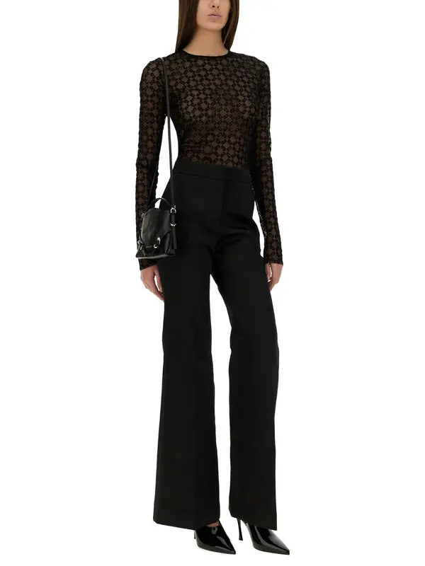 Givenchy Monogram Tulle Bodysuit - Black