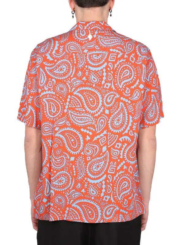 MARCELO BURLON COUNTY OF MILAN Paisley Hawaii Shirt - Red