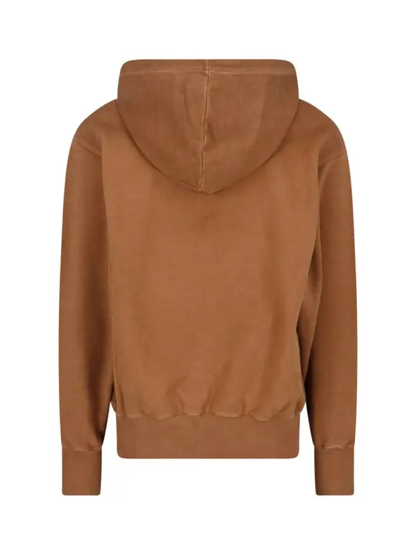 Rick Owens Hooded Sweatshirt - Brown