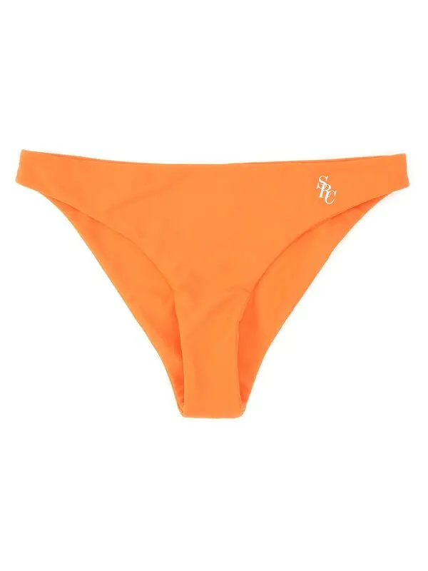 SPORTY & RICH Logo Bikini Briefs - Orange