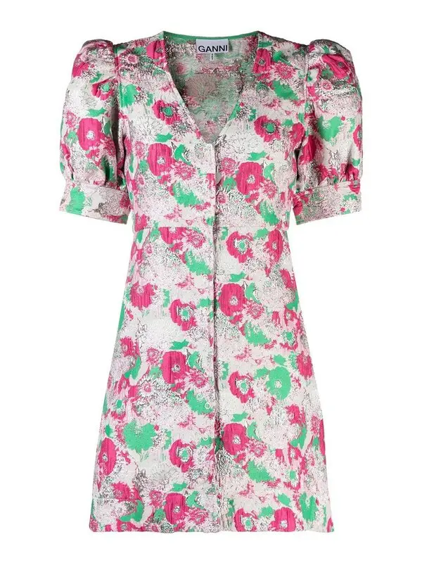 GANNI 3d Jacquard Mini Dress