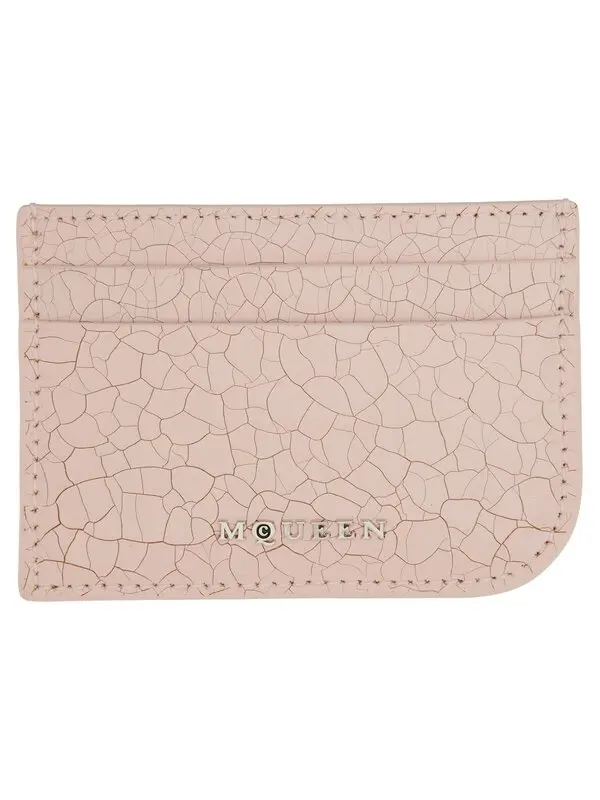 Alexander McQueen Leather Card Holder - Pink