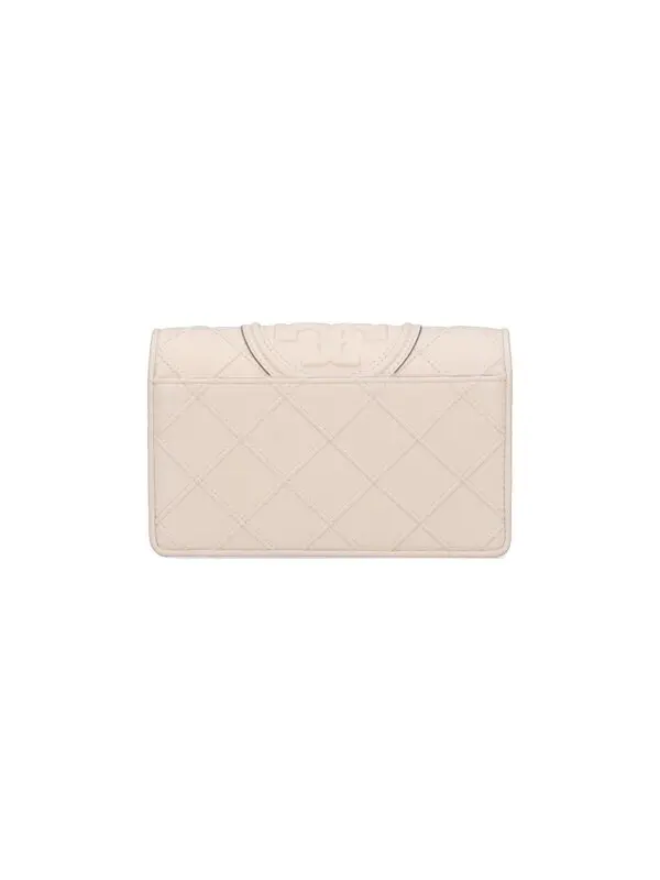 Tory Burch Fleming" Chain Wallet - Cream