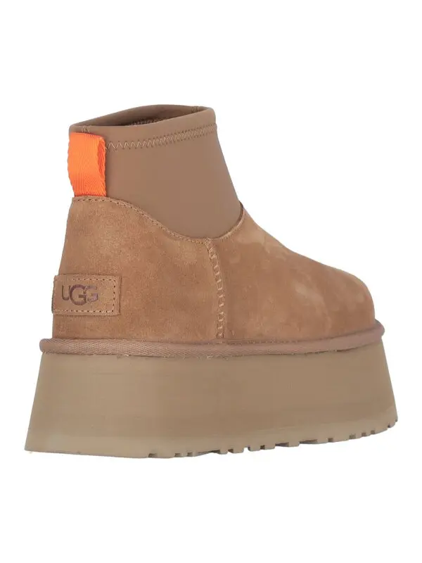 UGG Classic Mini Dipper Platform Boots - Beige
