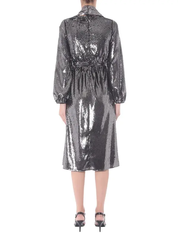 N°21 V-neck Dress - Silver