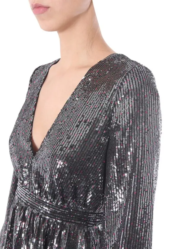 N°21 V-neck Dress - Silver