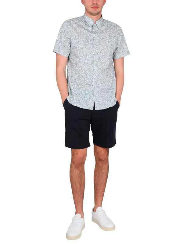 Paul Smith Wave Print Shirt - Azure