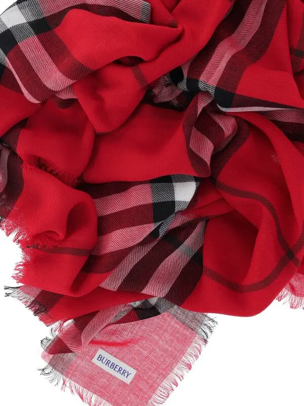 Burberry Check' Wool Scarf