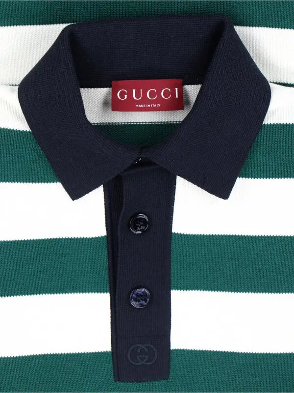 Gucci Striped Polo Shirt