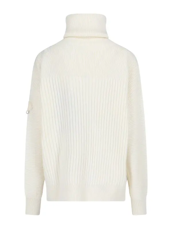 Moncler X Willow Smith Logo Turtleneck - White