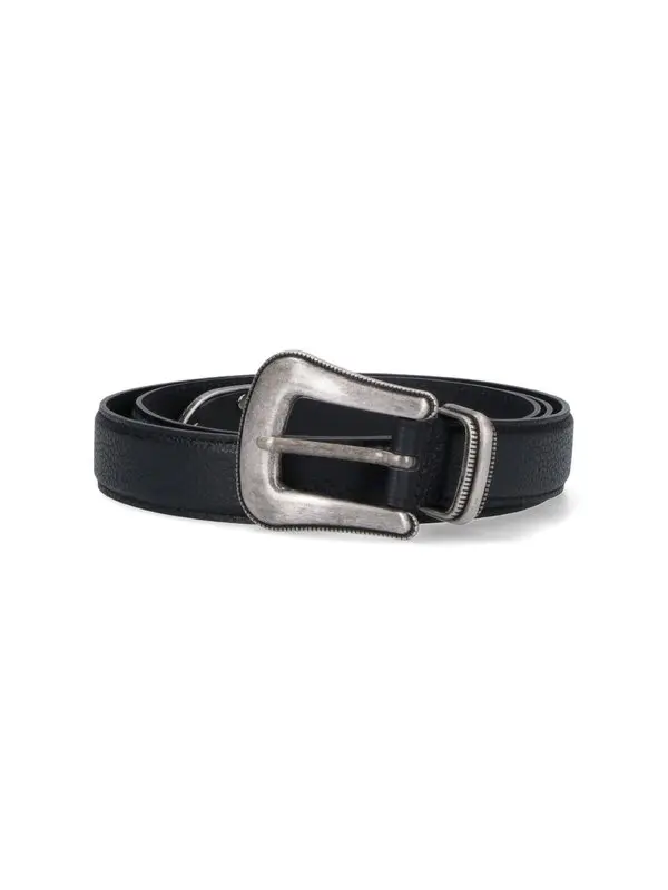 TOM FORD Calf Leather Belt - Black