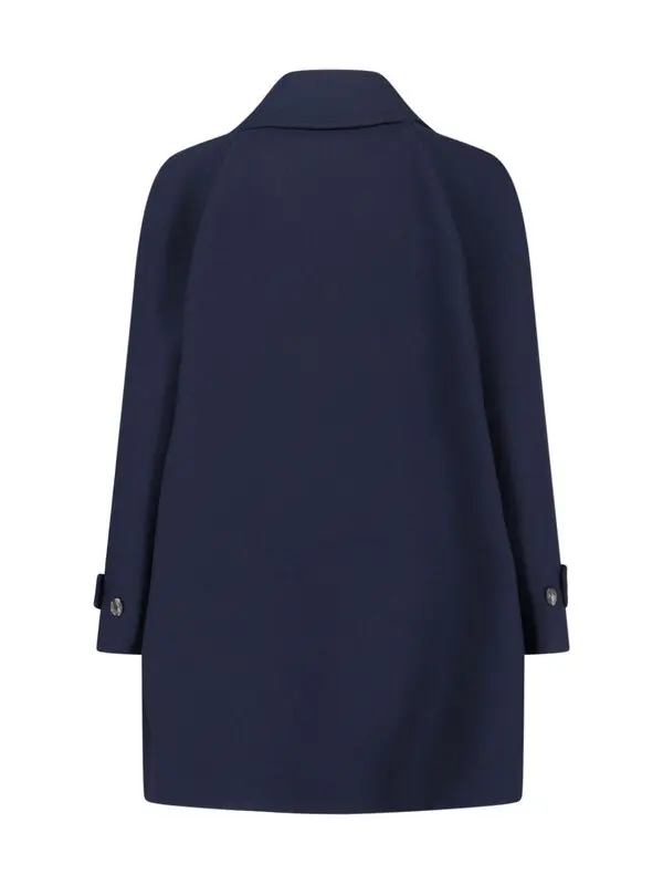 Loewe Double-breasted Wool Coat - Blue